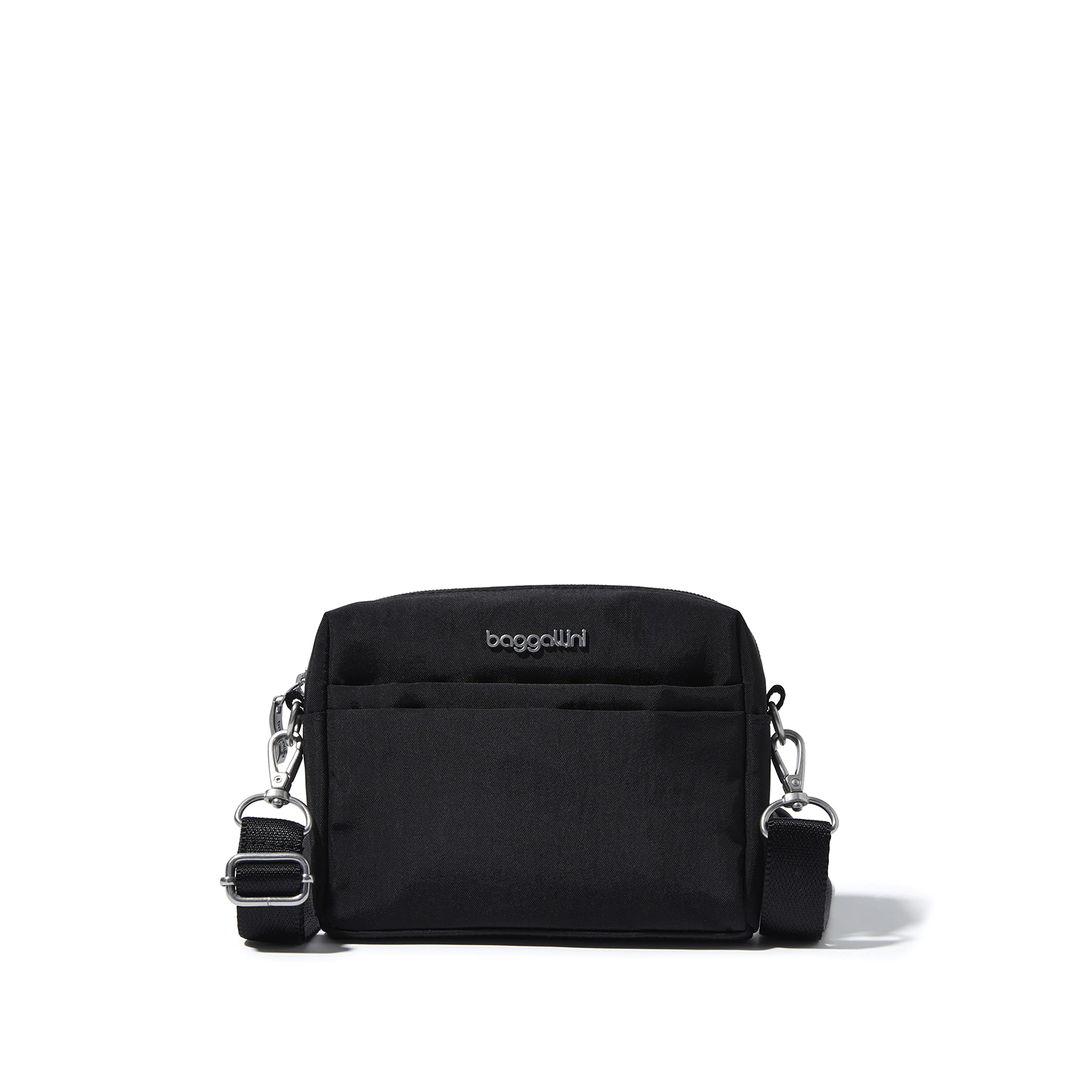 Baggallini Womens 2-in-1 2 in 1 Convertible Belt Bag, Black, One Size US