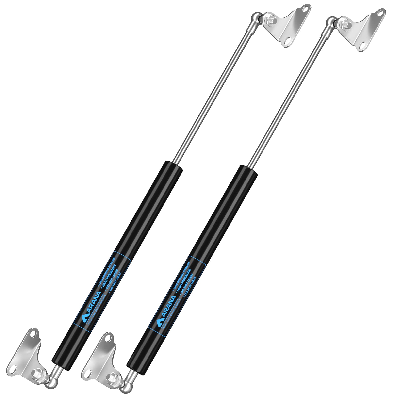 ARANA Gas Struts for Heavy Lid 20 inch, 150 lbs Heavy Duty Shock with Brackets, Hydraulic Lift Support Springs for Trap Door Muphy Bed Trailer Lid(Fits 120-165 lbs Lid), 2 Pcs