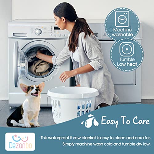 Waterproof Dog Blanket- Sofa Bed Couch Cover for Dogs,Reversible 3D Sherpa Pet Throw Blankets for Large Medium Small Dogs Puppies Cats,Pee Proof,Ultra Soft Cozy,Charcoal Grey,40βX60β