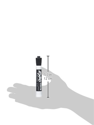 EXPO Low Odor Dry Erase Markers, Chisel Tip, Black, 12 Count
