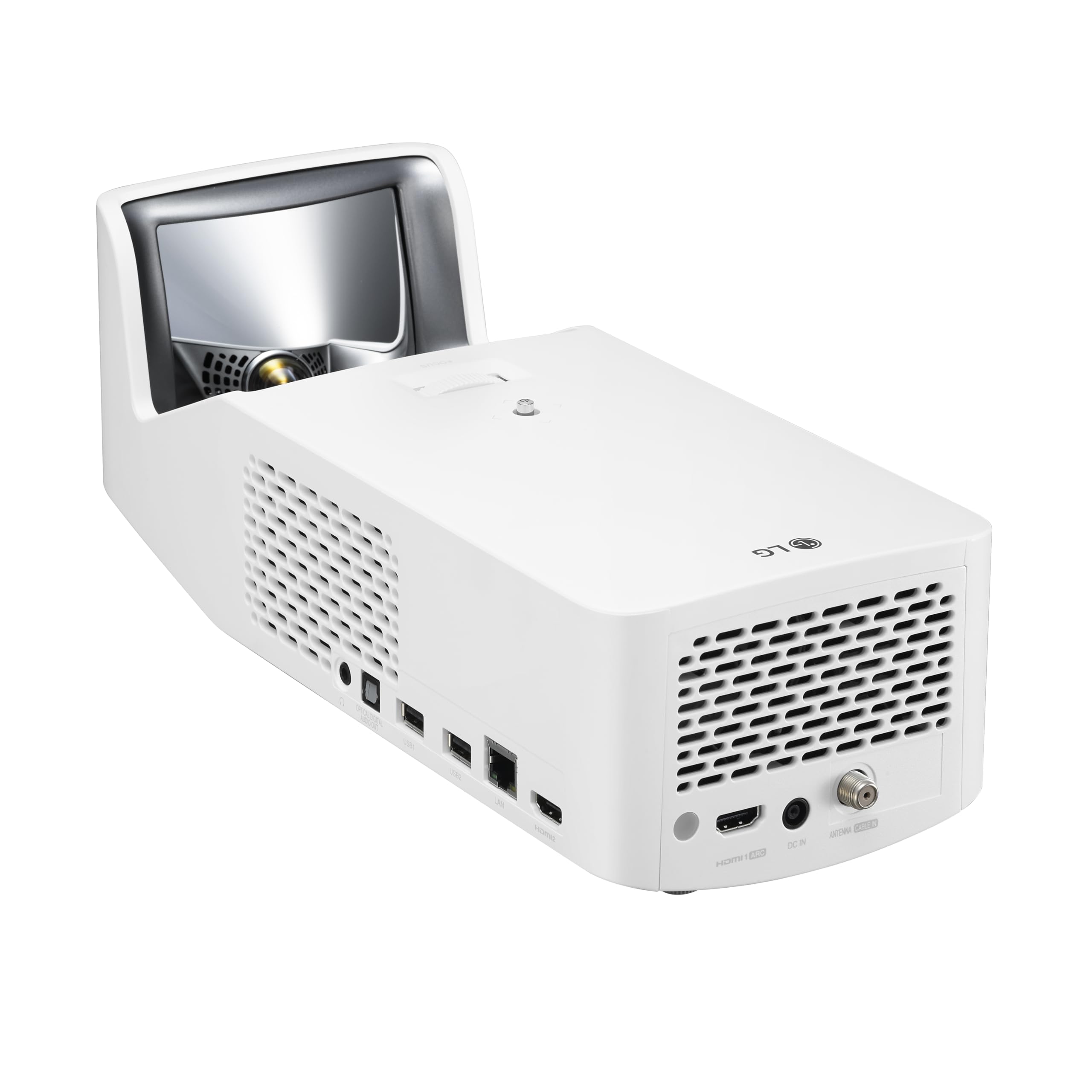 LG HF65LA 100” Full HD (1920 x 1080) Home Theater CineBeam Ultra Short Throw Projector, 1000 ANSI Lumen, Bluetooth Sound Out, Wireless Connection - White