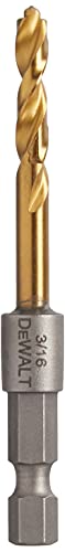 DEWALT DD5112 Impact Ready Titanium Nitride Coated Drill Bit, 3/16"
