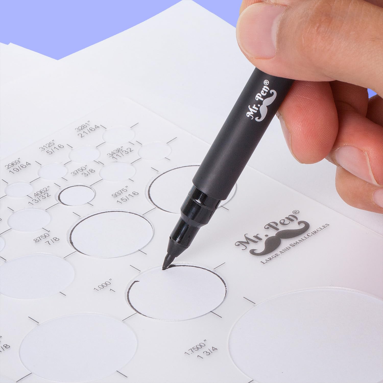 Mr. Pen- Circle Template, 2 pcs, Large and Small Size, Circle Stencil, Circle Ruler, Circle Templates for Drafting, Circle Template for Drawing, Circle Tracers for Drawing, Circle Tracer