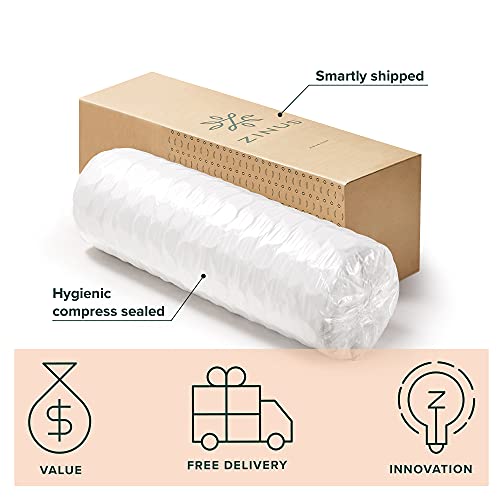 ZINUS 10 Inch Comfort Support Cooling Gel Hybrid Mattress / Tight Top Innerspring Mattress / Motion Isolating Pocket Springs / Mattress-in-a-Box, Full