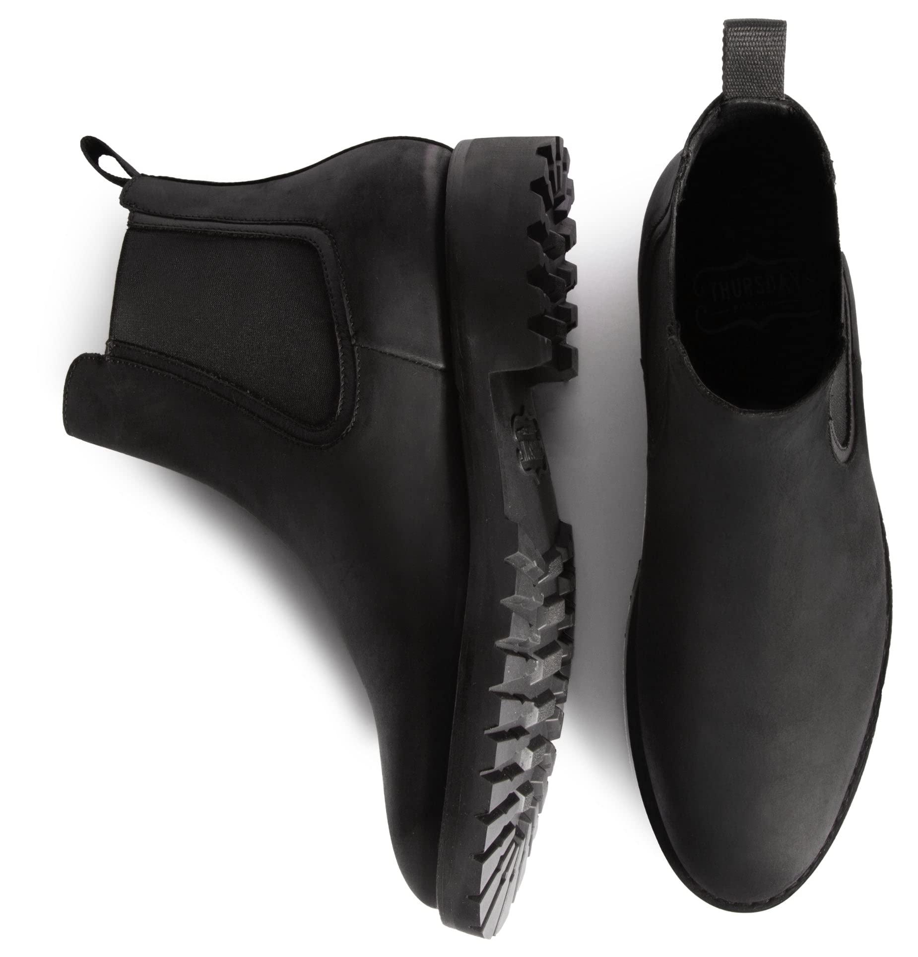 Thursday Boot Company Men's Legend Rugged & Resilient Chelsea Leather Boot, Black Matte, 9.5
