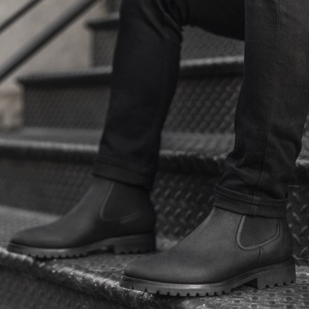 Thursday Boot Company Men's Legend Rugged & Resilient Chelsea Leather Boot, Black Matte, 9.5