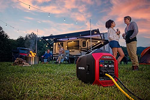 Honda EU3200i 3200 Watt 120V Portable Inverter Generator with CO-Minder - Super Quiet, Lightweight, Fuel Efficient