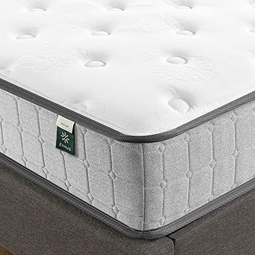 ZINUS 10 Inch Comfort Support Cooling Gel Hybrid Mattress / Tight Top Innerspring Mattress / Motion Isolating Pocket Springs / Mattress-in-a-Box, Full