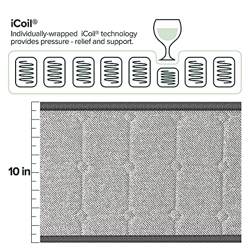 ZINUS 10 Inch Comfort Support Cooling Gel Hybrid Mattress / Tight Top Innerspring Mattress / Motion Isolating Pocket Springs / Mattress-in-a-Box, Full