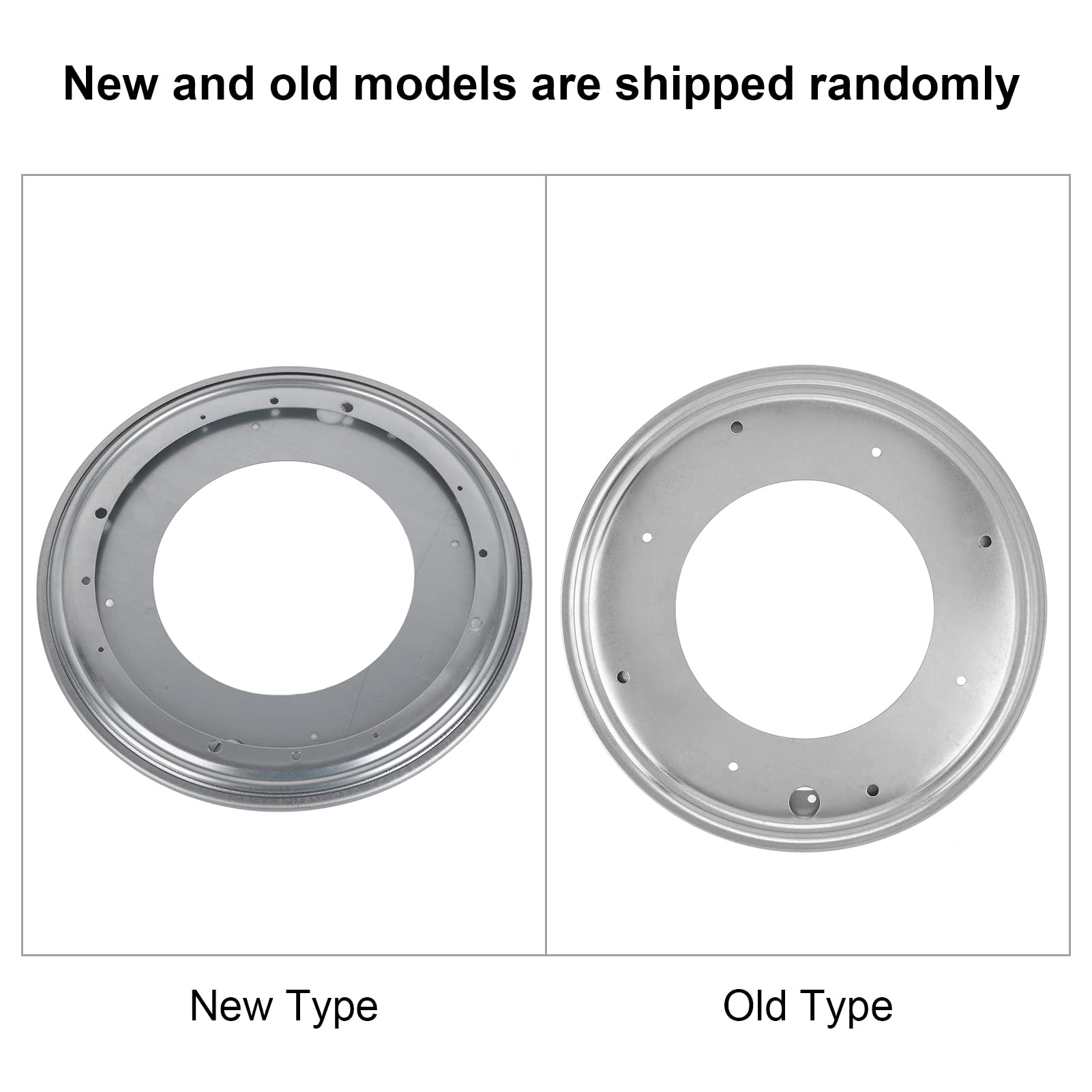 12 Inch Lazy Susan Turntable Round Shape Galvanized Turntable Lazy Susan Hardware Rotating Swivel Plate for Kitchen Display Table Serving Trays Lazy Susan Turntable for Cabinet