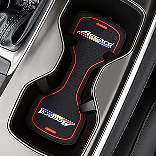 Car Cup Holder Coaster Compatible with Accord, Absorbent Cup Holder Insert Coaster, Anti-Slip Car Cup Holder Mat for Accord Accessories, Fit for Honda Accord 2018, 2019, 2020, 2021, 2022, 2023