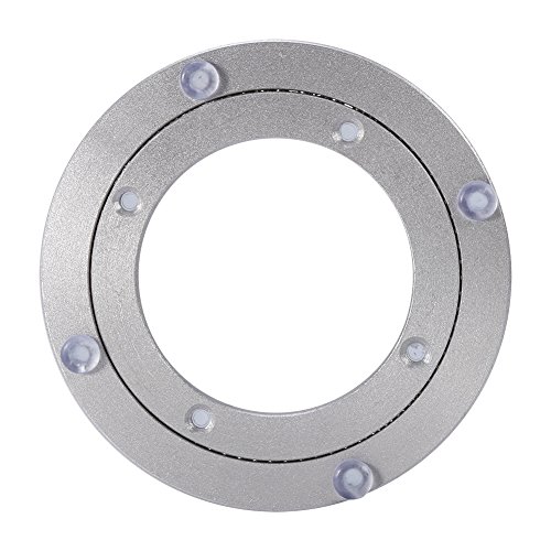 Heavy Duty Lazy Susans Turntable Bearings Rotating Bearing Plate, Aluminium Alloy Round Swivel Plate Susan Hardware for Kitchen Resturant Rotating Table Serving Tray(6 inch)