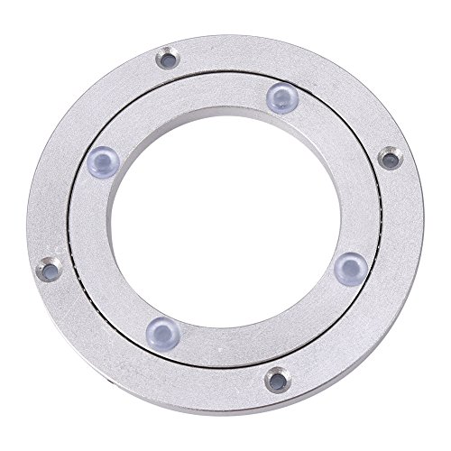 Heavy Duty Lazy Susans Turntable Bearings Rotating Bearing Plate, Aluminium Alloy Round Swivel Plate Susan Hardware for Kitchen Resturant Rotating Table Serving Tray(6 inch)
