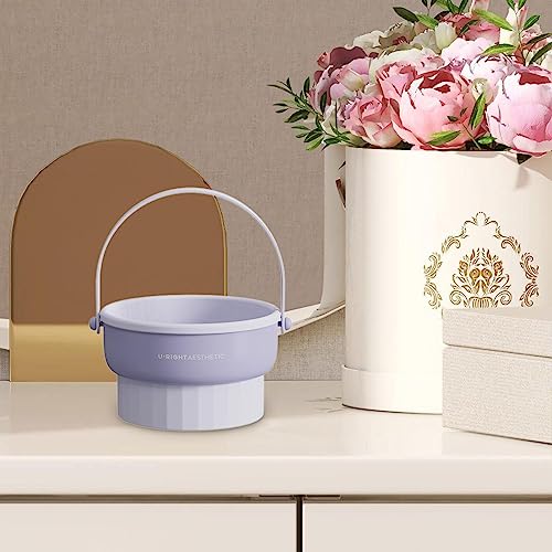 Cosmetic Cleaning Box, Portable Cosmetic Tool Washing Bowl, Silicon Brush Cleaner Pad, 300g Makeup Brush Washing Box, Cosmetic Cleaning Mat, Scrubber Bowl Pad for Makeup Sponge Powder Puff Brushes