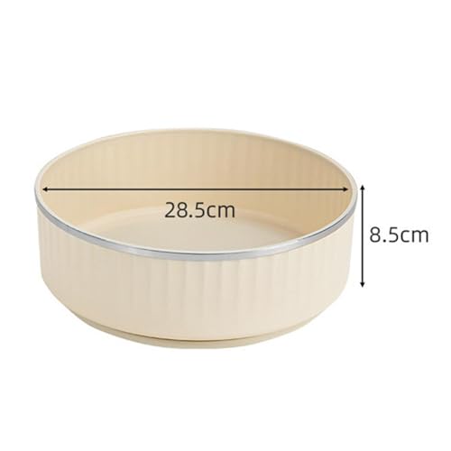 Lazy Susan Turntable Organizer Spice Rack Organizer Large Capacity Rotating Makeup Organizer for Cabinet Table Fridge Storage, White
