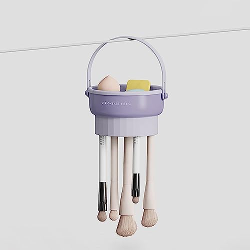 Cosmetic Cleaning Box, Portable Cosmetic Tool Washing Bowl, Silicon Brush Cleaner Pad, 300g Makeup Brush Washing Box, Cosmetic Cleaning Mat, Scrubber Bowl Pad for Makeup Sponge Powder Puff Brushes