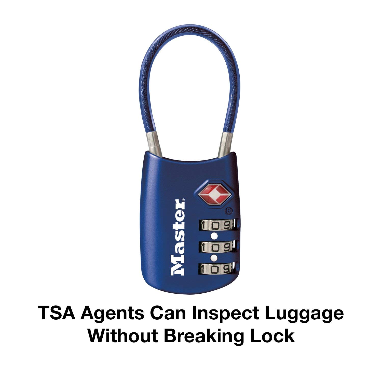 Master Lock TSA Set Your Own Combination Luggage Lock, TSA Approved Lock for Backpacks, Bags and Luggage, Colors May Vary, 4688D