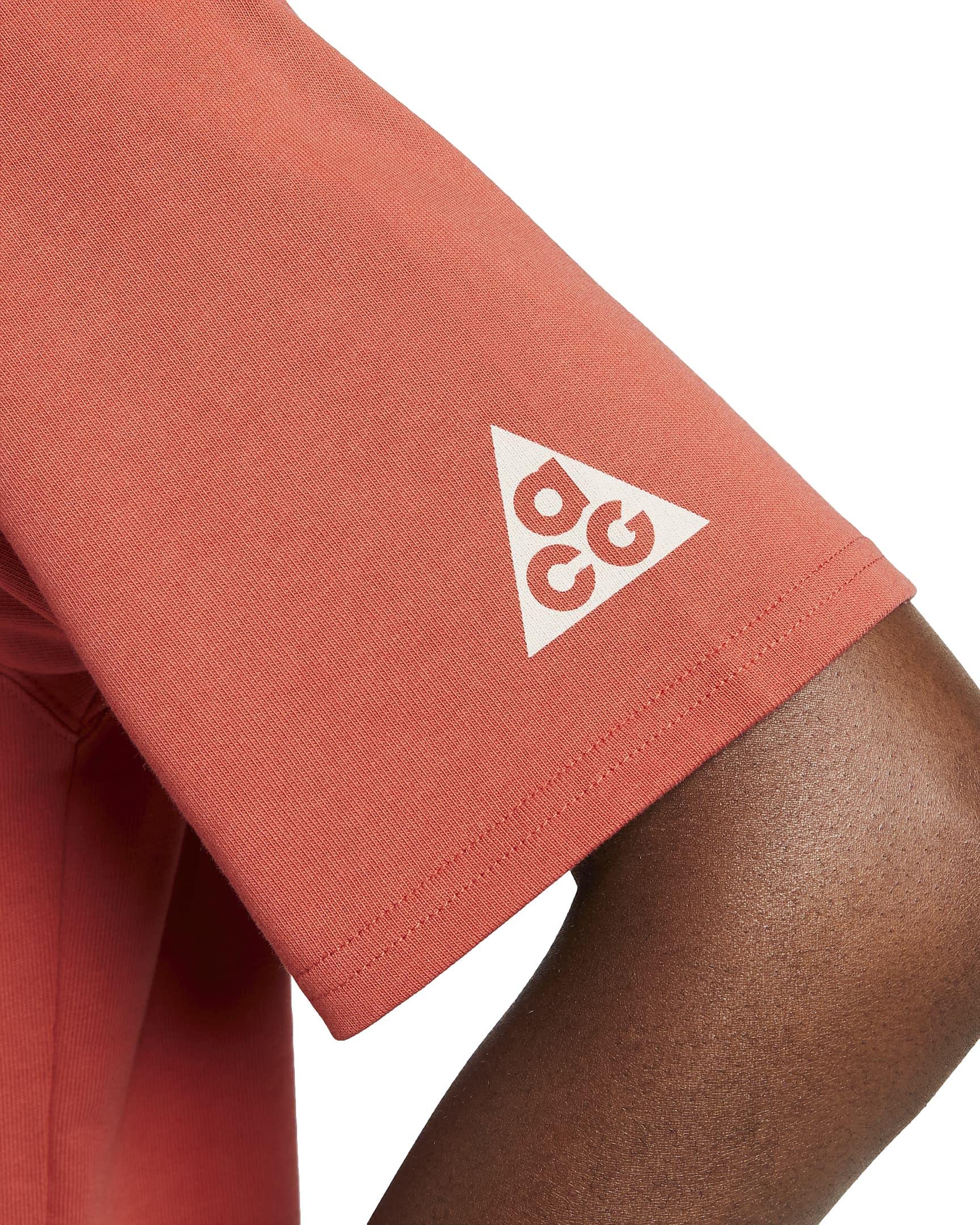 Nike Men's ACG Max 90 Short Sleeve All Conditions Gear T-Shirt (Large, Martian Sunrise)