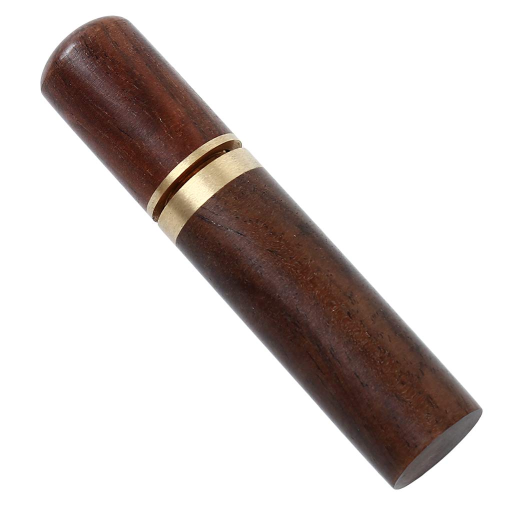 Kshcf Wooden Sewing Needles Storage Case Crafts Knitting Toothpick Holder DIY Tool Container,Ebony