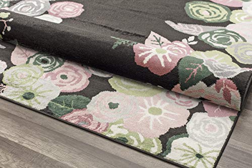 Rugs America Onyx & Pink Blooms Transitional Rug Royal Blossom Pink Onyx VA35C 2'0"X4'0" Area Rug
