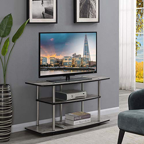 Convenience Concepts Designs2Go 3-Tier Wide TV Stand, Faux Birch