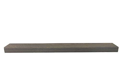 Joel's Antiques & Reclaimed Decor 3" x 7" Rustic, Mountable Floating Mantel Shelf (Weathered Wood, 84")