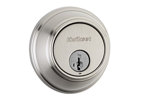 Kwikset 98160-009 816 Key Control Single Cylinder Deadbolt featuring SmartKey in Satin Nickel