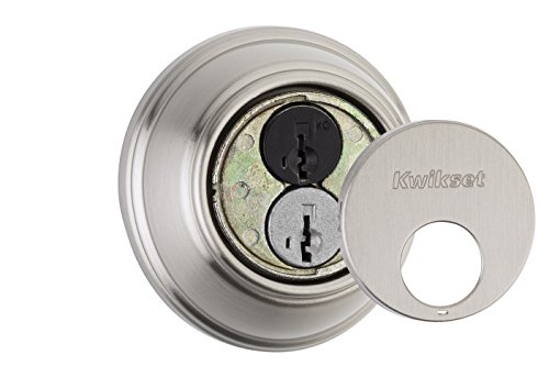 Kwikset 98160-009 816 Key Control Single Cylinder Deadbolt featuring SmartKey in Satin Nickel