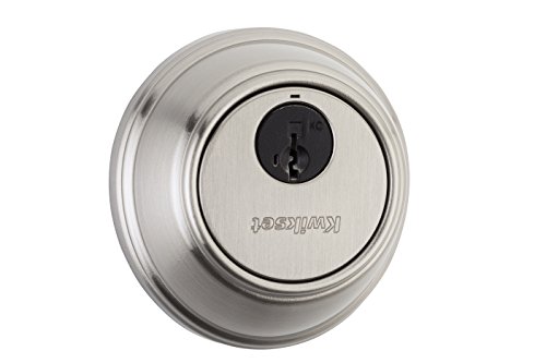 Kwikset 98160-009 816 Key Control Single Cylinder Deadbolt featuring SmartKey in Satin Nickel