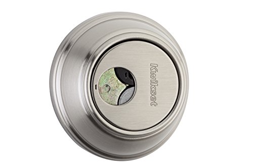 Kwikset 98160-009 816 Key Control Single Cylinder Deadbolt featuring SmartKey in Satin Nickel