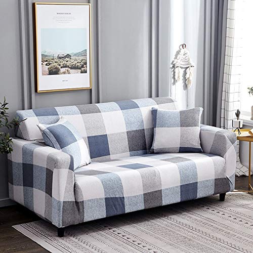 Elastic Sofa Covers for Living Room Stretch Plaid Sofa Slipcover funda Sofa Chair Couch Cover Home Decor A8 4 Seater