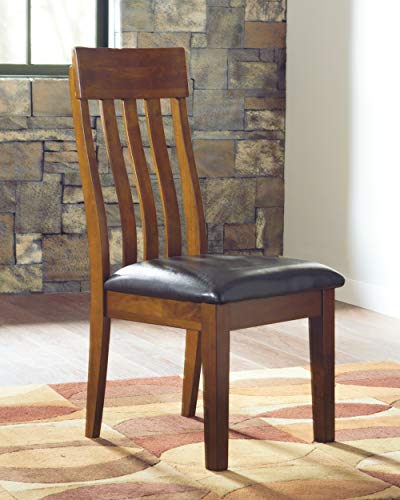 Signature Design by Ashley Ralene Rake Back Dining Room Chair 2 Count, Medium Brown