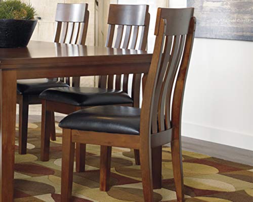 Signature Design by Ashley Ralene Rake Back Dining Room Chair 2 Count, Medium Brown