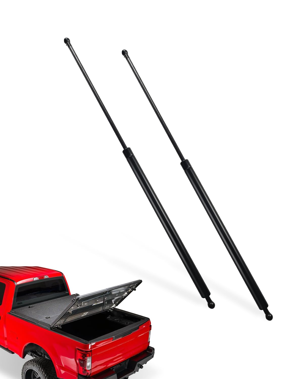 YUANTUO 28" 300Lb Gas Struts Spring Shocks, 1335N Lift Support for Super Heavy-Duty Sled Trailer Tonneau Cover Trap Door Murphy Bed Truck Cover, SF280M300