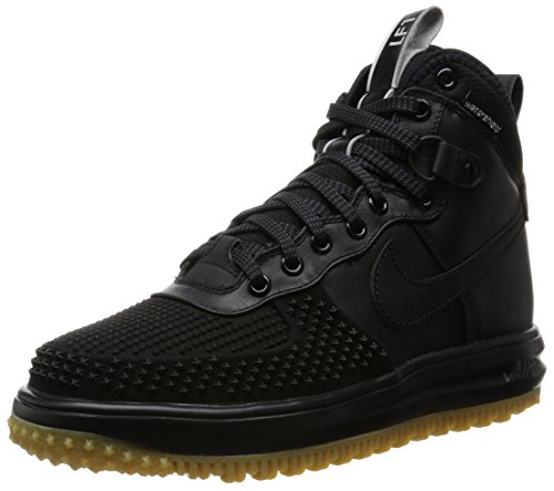 NIKE Men's Basketball Shoes, Black Black Metallic Silver Anthracite, 13