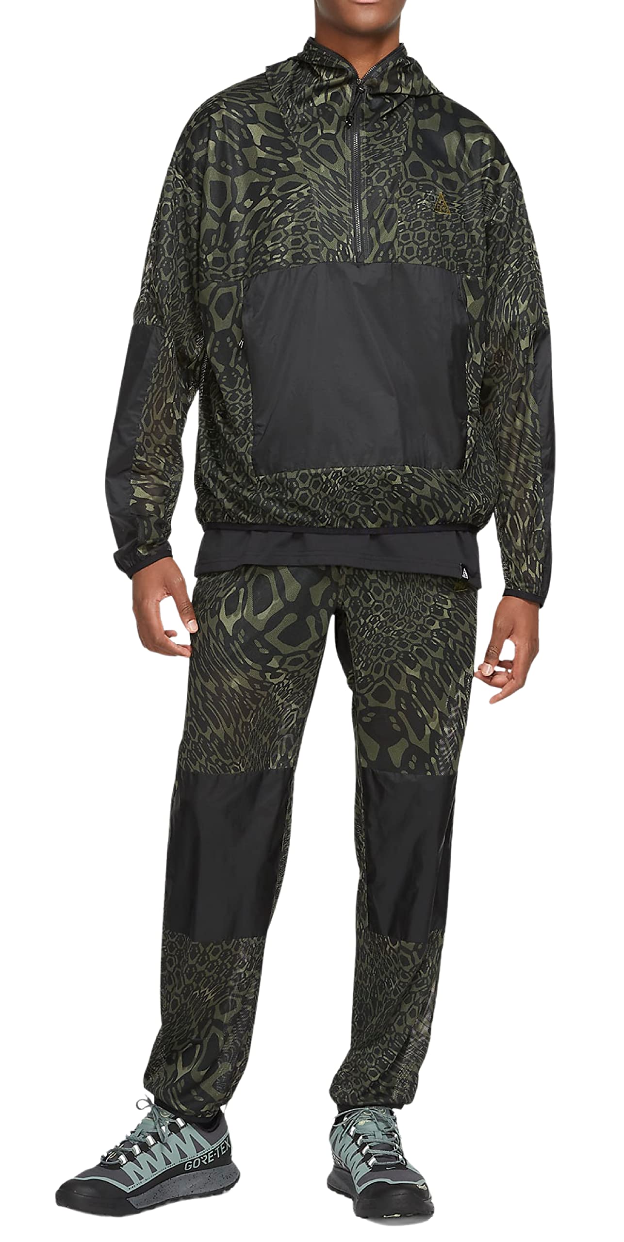 Nike UNISEX Adult ACG Dri-FIT Happy Arachnid 1/2 Zip Top Hoodie (Medium)