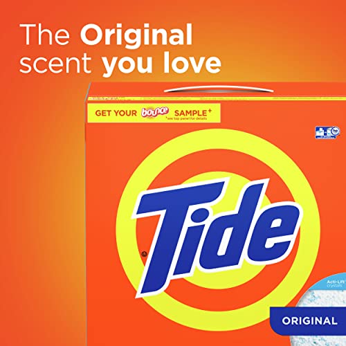 Tide Original HE Turbo Powder Laundry Detergent, 95 Oz (Packaging May Vary) (Pack of 2)