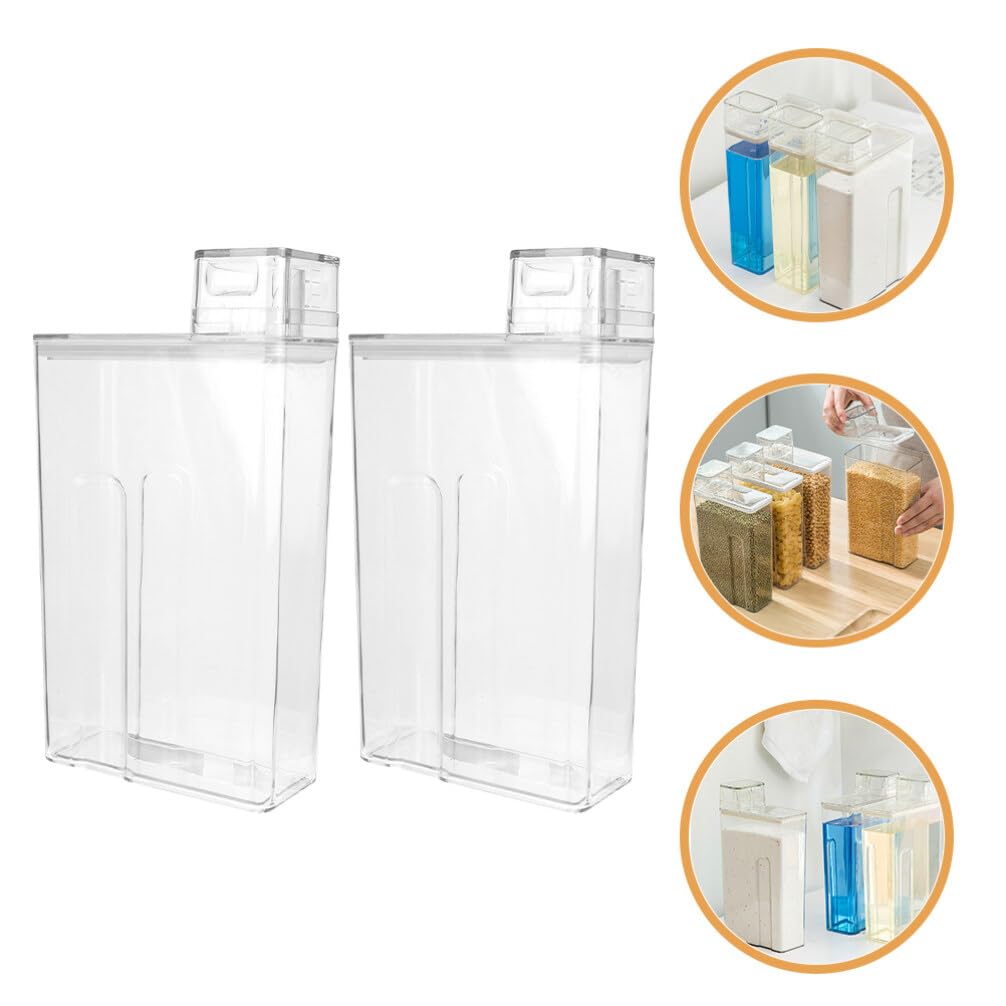 Alipis 2pcs Lotion Transparent Sub Bottle Refillable Containers Washing Powder Bucket Liquid Sub Bucket Laundry Soap Dispenser The Pet Dedicated Household Bucket