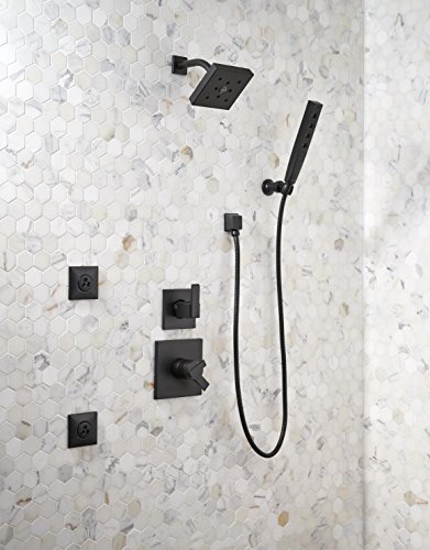 Delta Faucet T11867-BL Ara 3-Setting 2-Port Diverter Trim, Matte Black