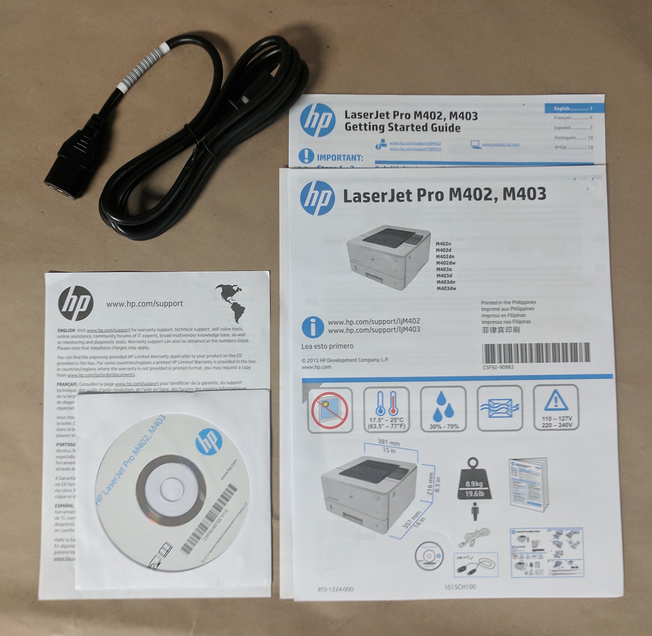 Hp Laserjet Pro M402Dn Printer Trade Compliant for Us Federal Customer