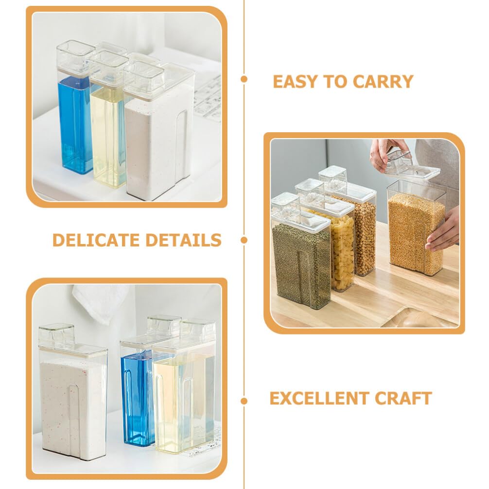 Alipis 2pcs Lotion Transparent Sub Bottle Refillable Containers Washing Powder Bucket Liquid Sub Bucket Laundry Soap Dispenser The Pet Dedicated Household Bucket