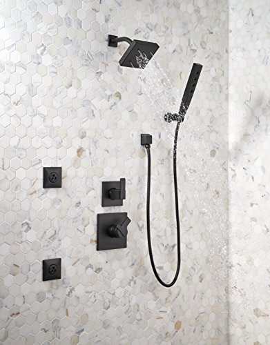 Delta Faucet T11867-BL Ara 3-Setting 2-Port Diverter Trim, Matte Black
