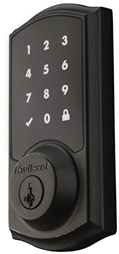 Kwikset 99150-003 SmartCode 915 Touchscreen Electronic UL Deadbolt with Smart Key, Venetian Bronze