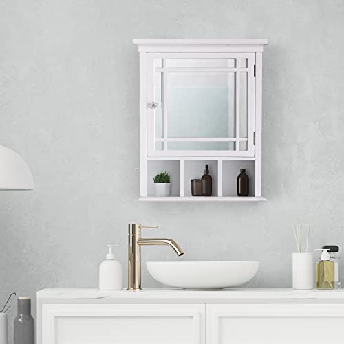 Elegant Home Fashions Madison Detachable Bathroom Cabinet, One Size, White & Neal Bathroom Cabinet, One Size, White