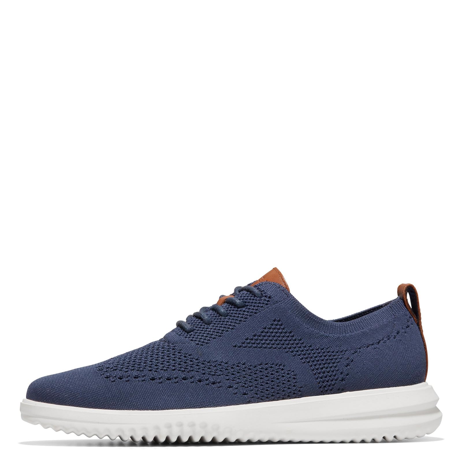 Cole Haan Men's Grand+ Stitchlite Wingtip Oxfords, Marine Blue/Nimbus Cloud, 11