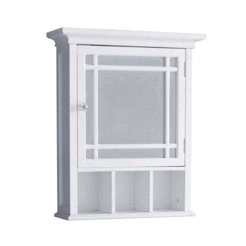Elegant Home Fashions Madison Detachable Bathroom Cabinet, One Size, White & Neal Bathroom Cabinet, One Size, White