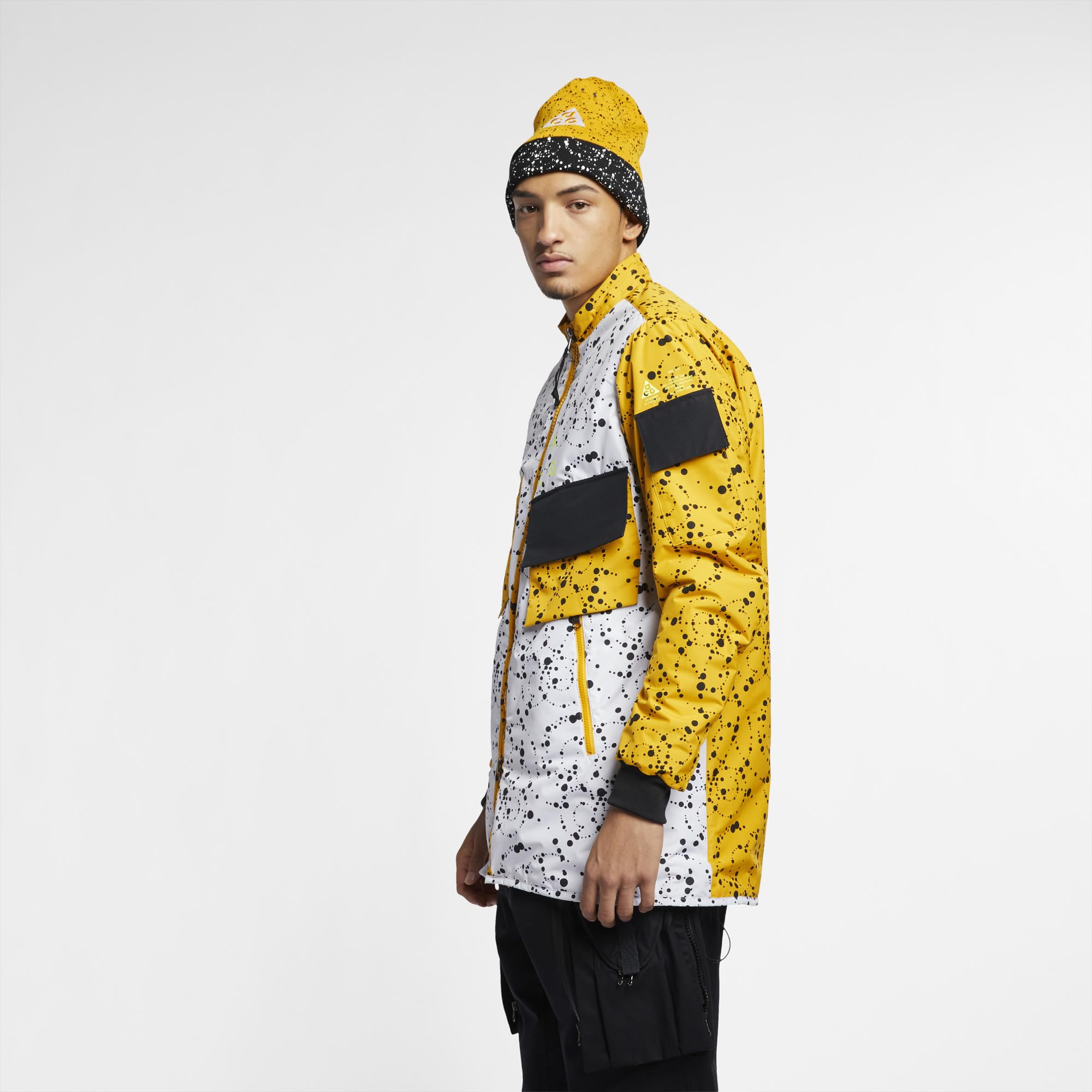 Nike Lab ACG Men’s Insulated Jacket (White/Yellow Ochre, XX-Large)