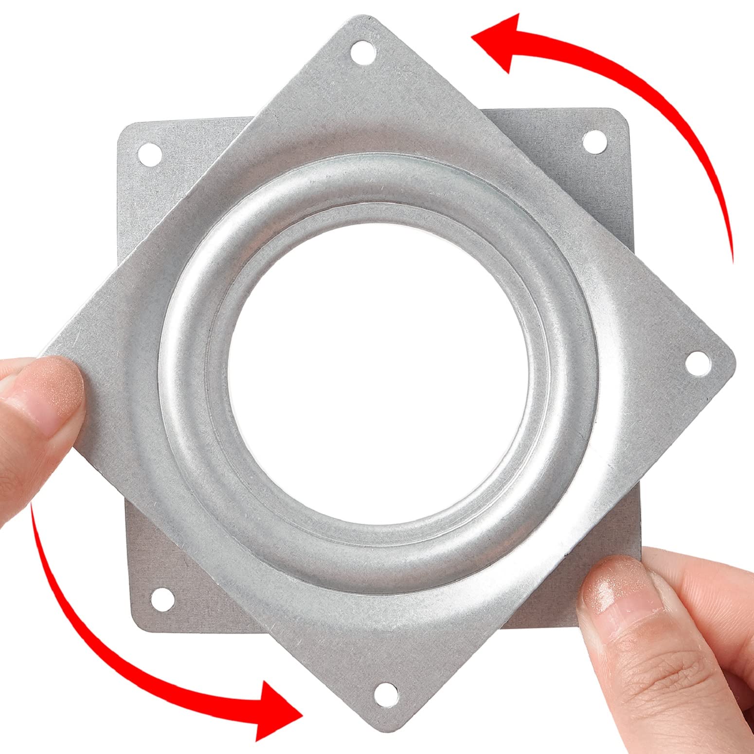 2 Pack 4" Lazy Susan Turntable 300 LBS pounds steel ball bearing rotating tray strong sturdy table cabinet low profile