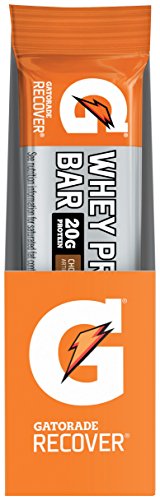 Gatorade Whey Protein Recover Bars, Chocolate Chip, 6 Count