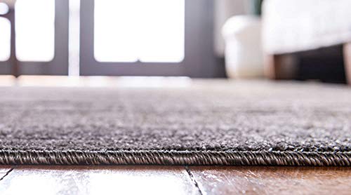 Unique Loom Outdoor Collection Transitional Indoor & Outdoor Casual Carved Tonal Border Area Rug, 6' 0" x 9' 0", Brown/Beige